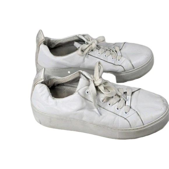 J/SLIDES | Shoes | Jslides Nyc Amanda White Leather Sneaker Womens Size ...